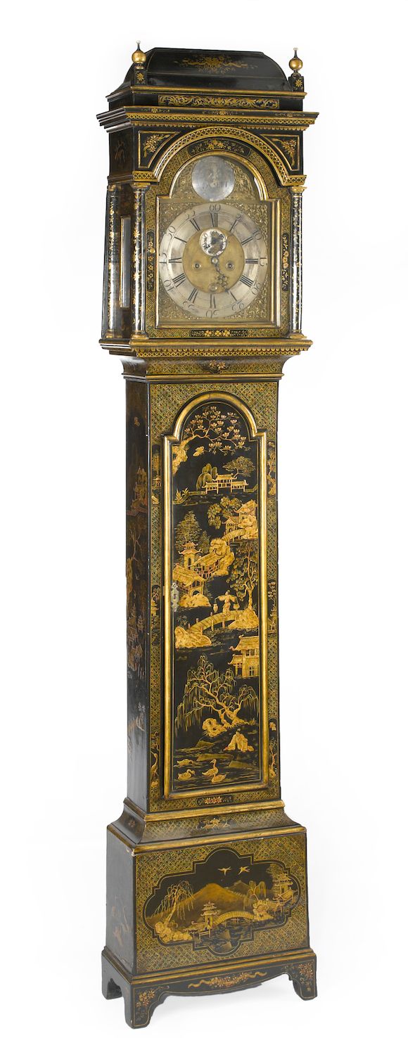 Bonhams : A George II later japanned tall case clock Thomas Spencer of ...