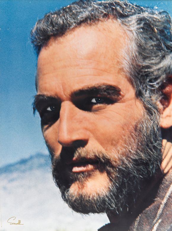 Bonhams : A Paul Newman large format color portrait by Wallace Seawell