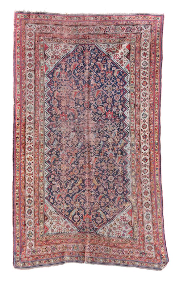Bonhams : A Qash Qa'i runner size approximately 10ft. x 6ft.