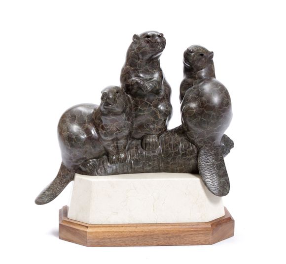 Bonhams : Gerald Balciar (American, born 1942) Beaver Pond (Three ...