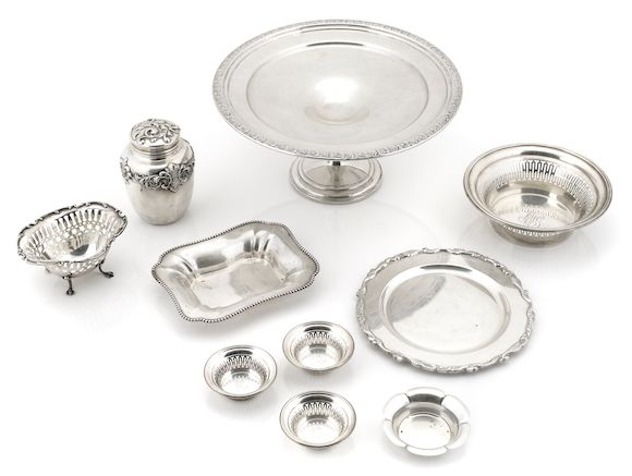 Bonhams : A group of American sterling silver hollowware 20th century