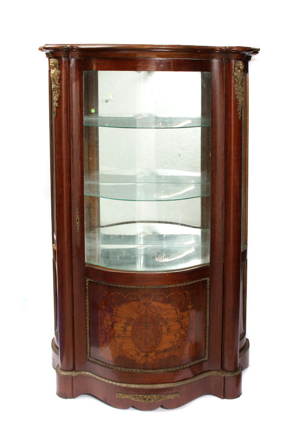 Bonhams A Napoleon Iii Style Gilt Bronze Mounted Inlaid Vitrine Cabinet