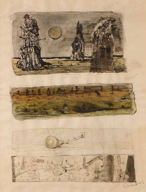 Bonhams : Howard Warshaw (American, 1920-1977) Studies of Landscapes 11 ...