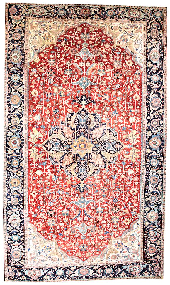 Bonhams : A Serapi carpet Northwest Persia size approximately 11ft. 4in ...