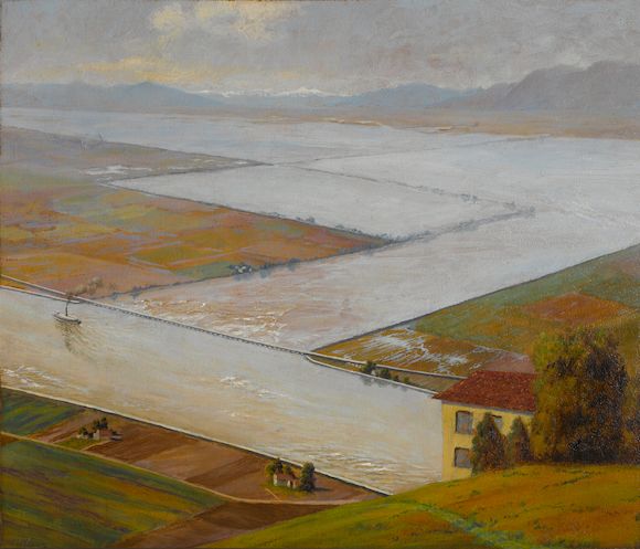 Bonhams : Howard John Little (American, 1883-1965) The Yolo weir and by ...