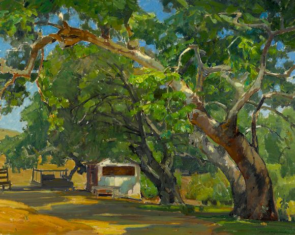 Bonhams : Aaron Edward Kilpatrick (American, 1872-1953) Sycamores and ...