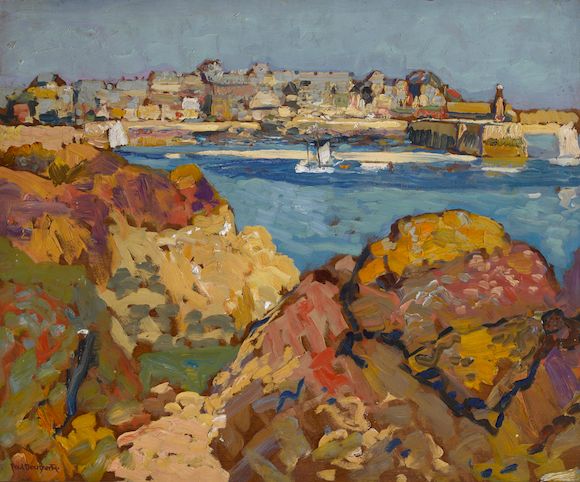 Bonhams : Paul Dougherty (American, 1877-1947) Land's end 21 x 25 1/2in