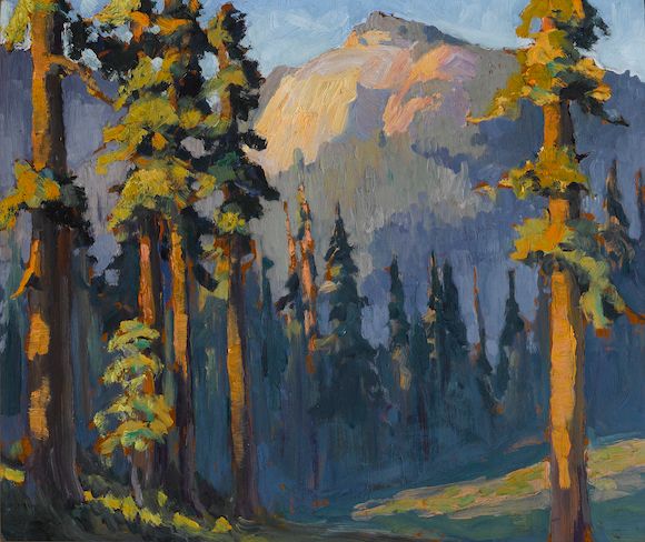 Bonhams : Maurice Logan (American, 1886-1977) Sierra mountains 20 x 24in