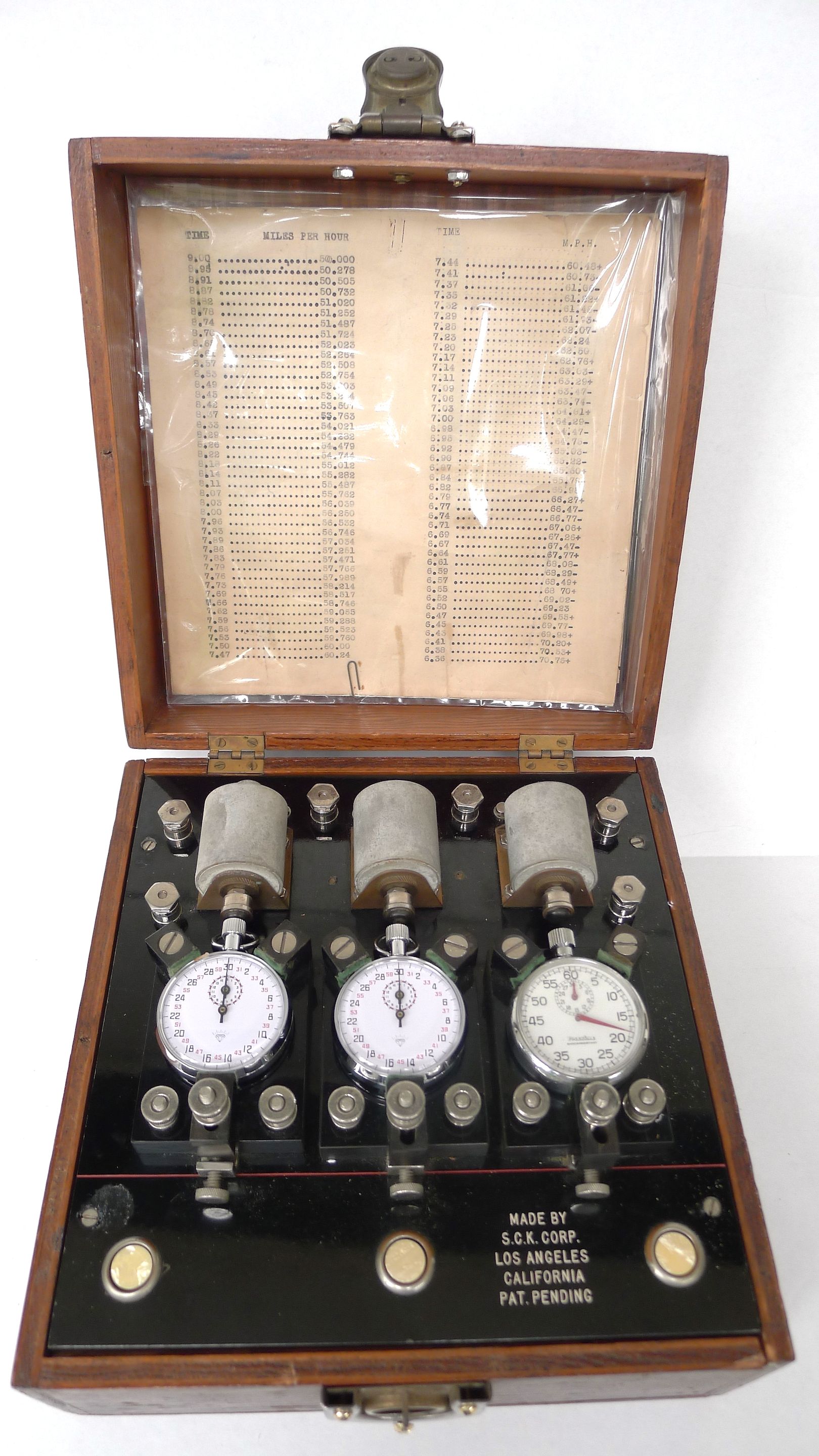 Bonhams Cars : A unique and early timing device, c. 40s,