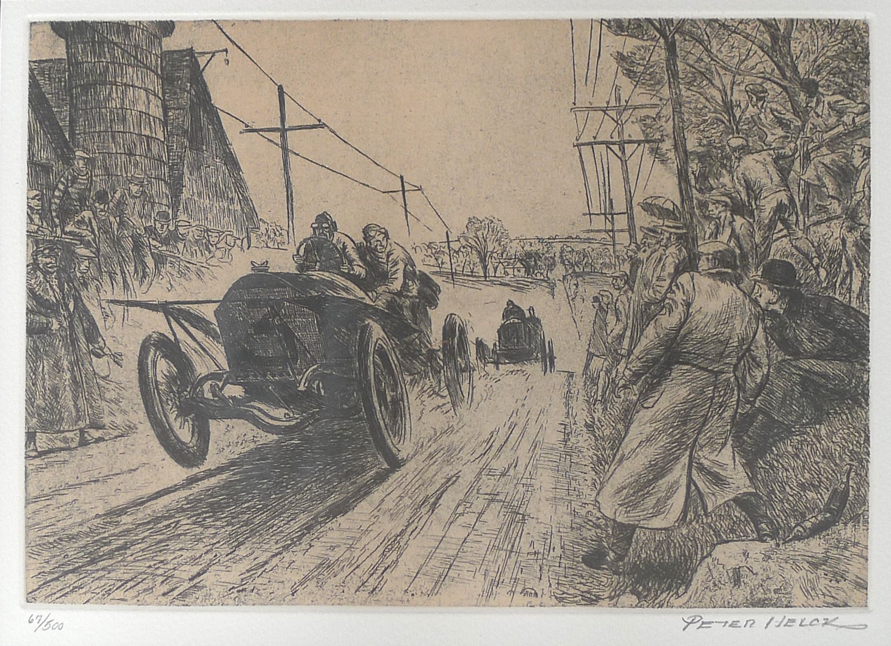 Bonhams Cars : A limited edition set of five Peter Helck Signed ...