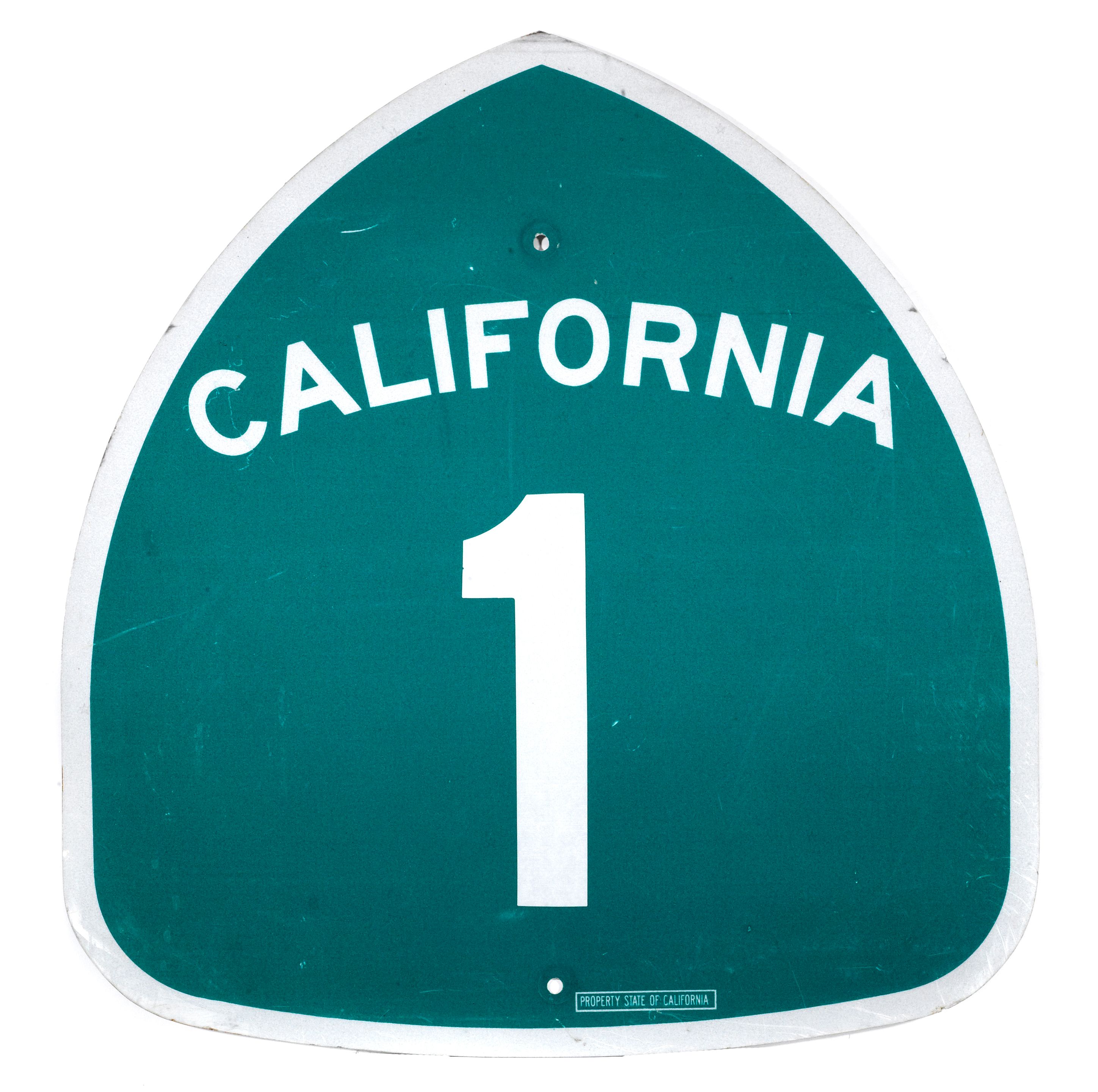 Bonhams Cars : A California US 1 sign,