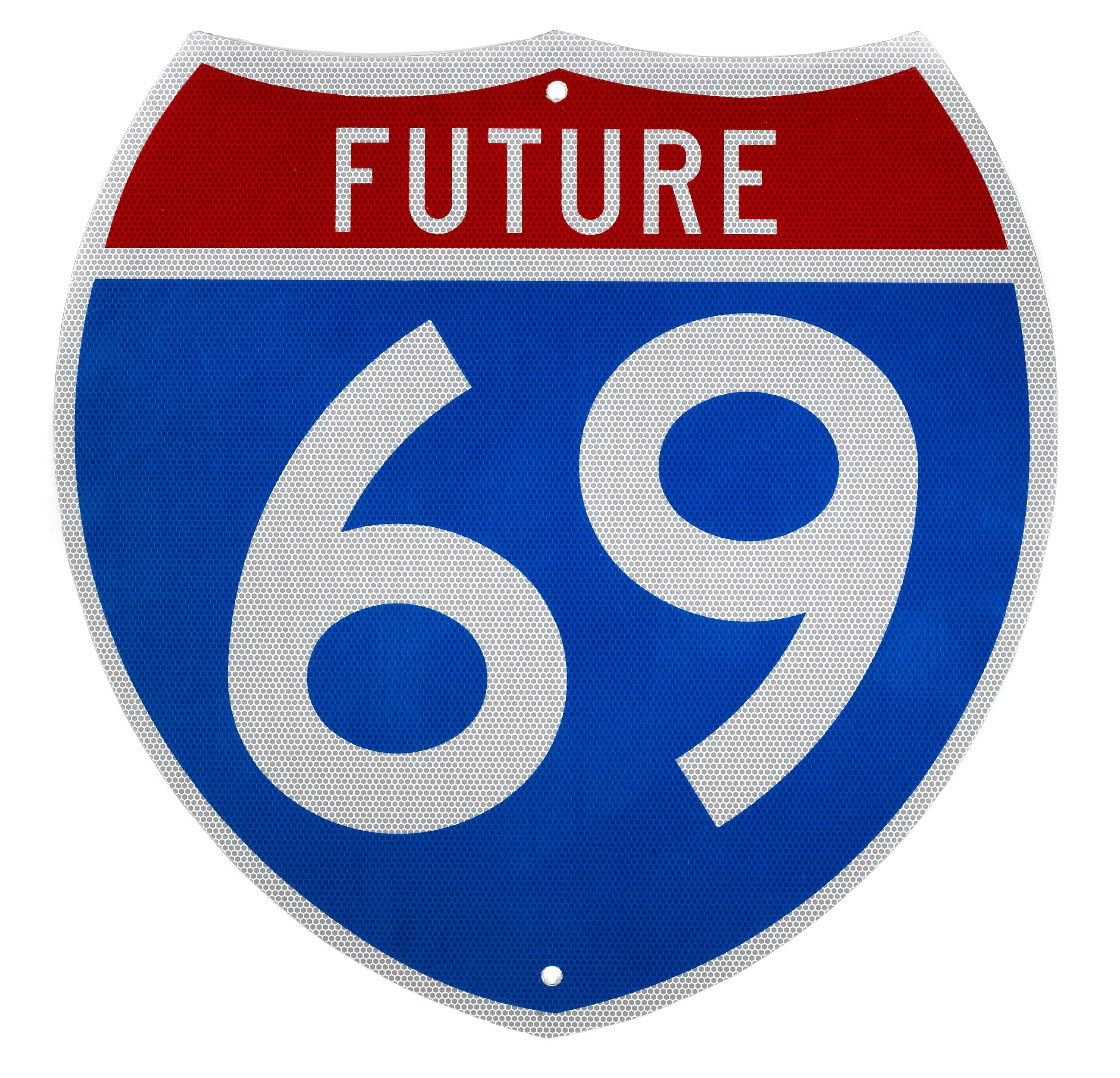 Bonhams Cars : A Georgia future interstate 69 sign,