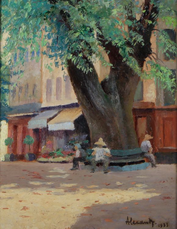 Bonhams : Artist Unknown En plein travail, 1933 15 x 12in