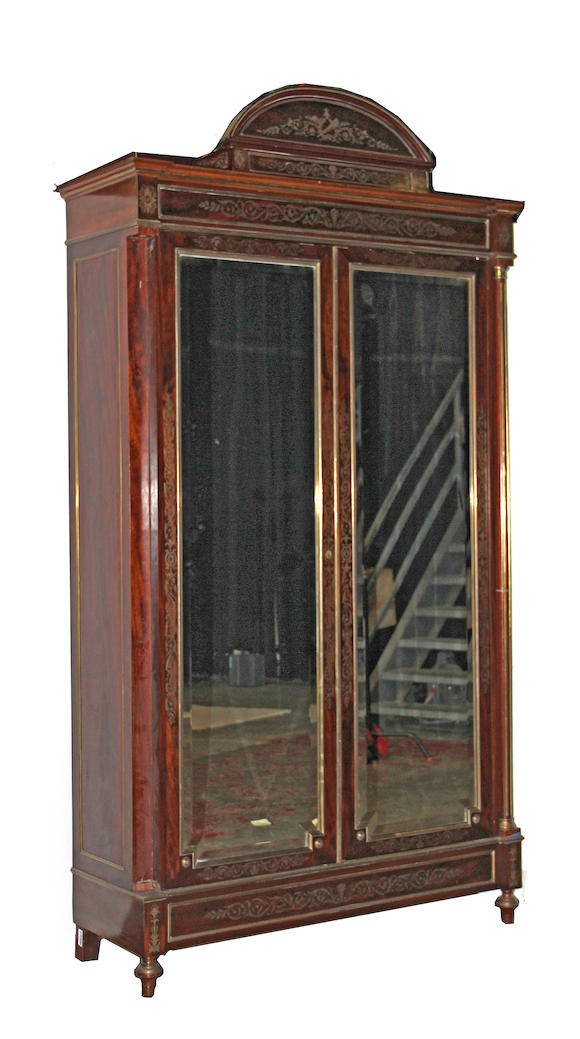Bonhams A Louis Xvi Style Brass Mounted Marquetry Inlaid Armoire