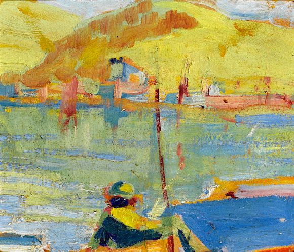 Bonhams : Selden Connor Gile (American, 1877-1947) Figure with red pole ...