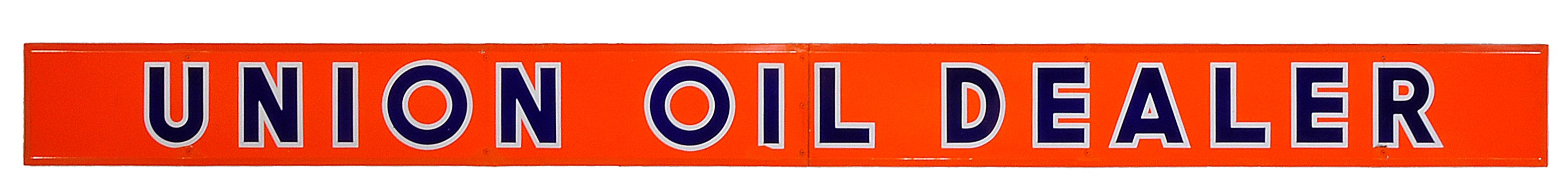 Bonhams Cars : A large 'Union Oil Dealer' sign, c. 50s,