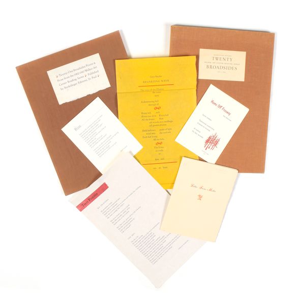 Bonhams : POETRY. BROADSIDES. A large group of poetry broadsides ...