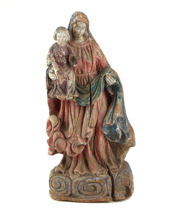 Bonhams A Spanish Baroque Style Polychrome Decorated Figure Of The