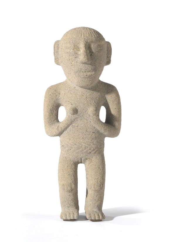 Bonhams : A Costa Rican stone female figure, Atlantic Watershed zone