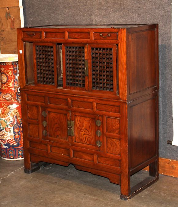 Bonhams : A Korean two-section stacking chest Late 19th/early 20th century