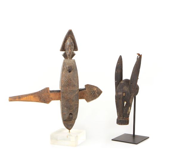 Bonhams : Carved wood door lock: African, Bambara Tribe; lock ...
