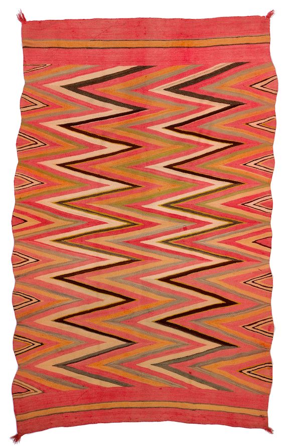 Bonhams : A Navajo wedge-weave blanket