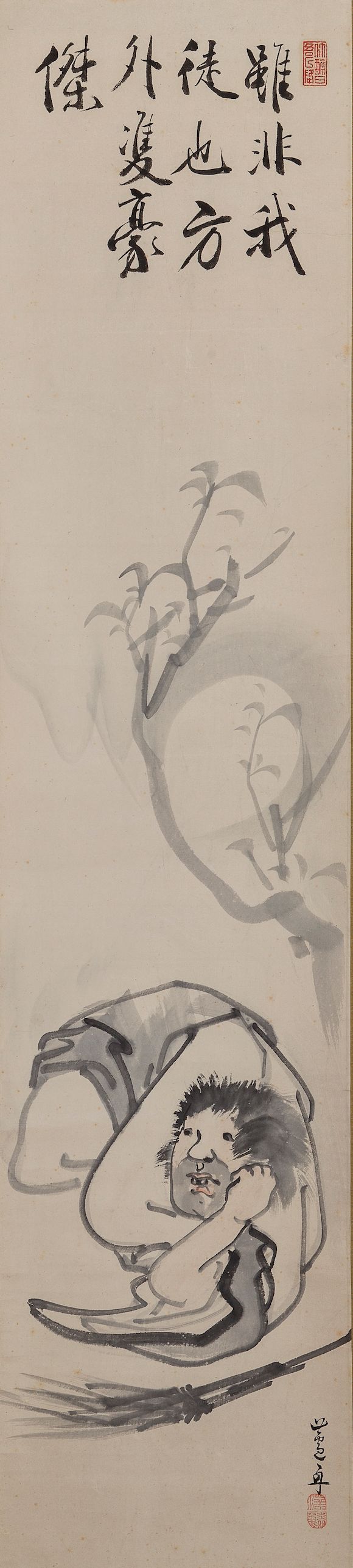 Bonhams : Nagasawa Roshu (1767-1847) Kanzan and Jittoku