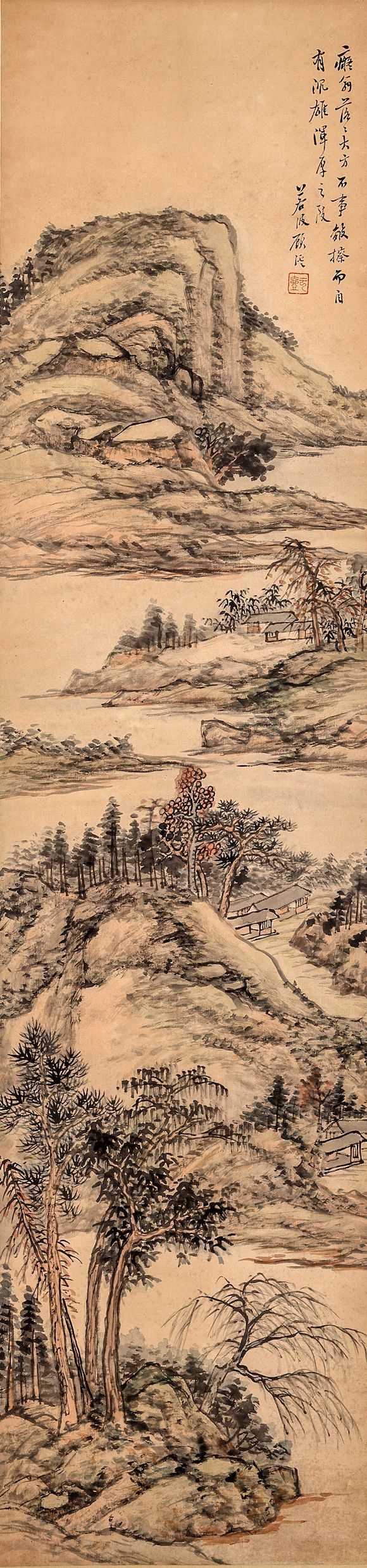 Bonhams : Gu Yun (1835-1896) Landscapes in the Style of Shen Zhou, 1883