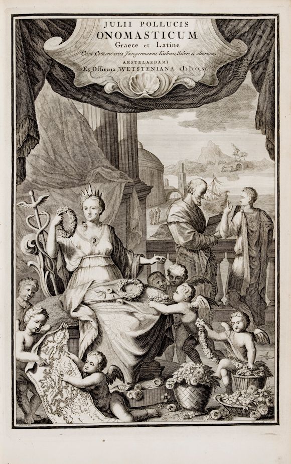 Bonhams : POLLUX, JULIUS. Onomasticum graece & latine. Amsterdam ...