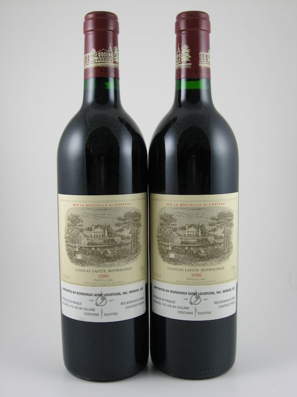 Bonhams : Château Lafite Rothschild 1986 (6)
