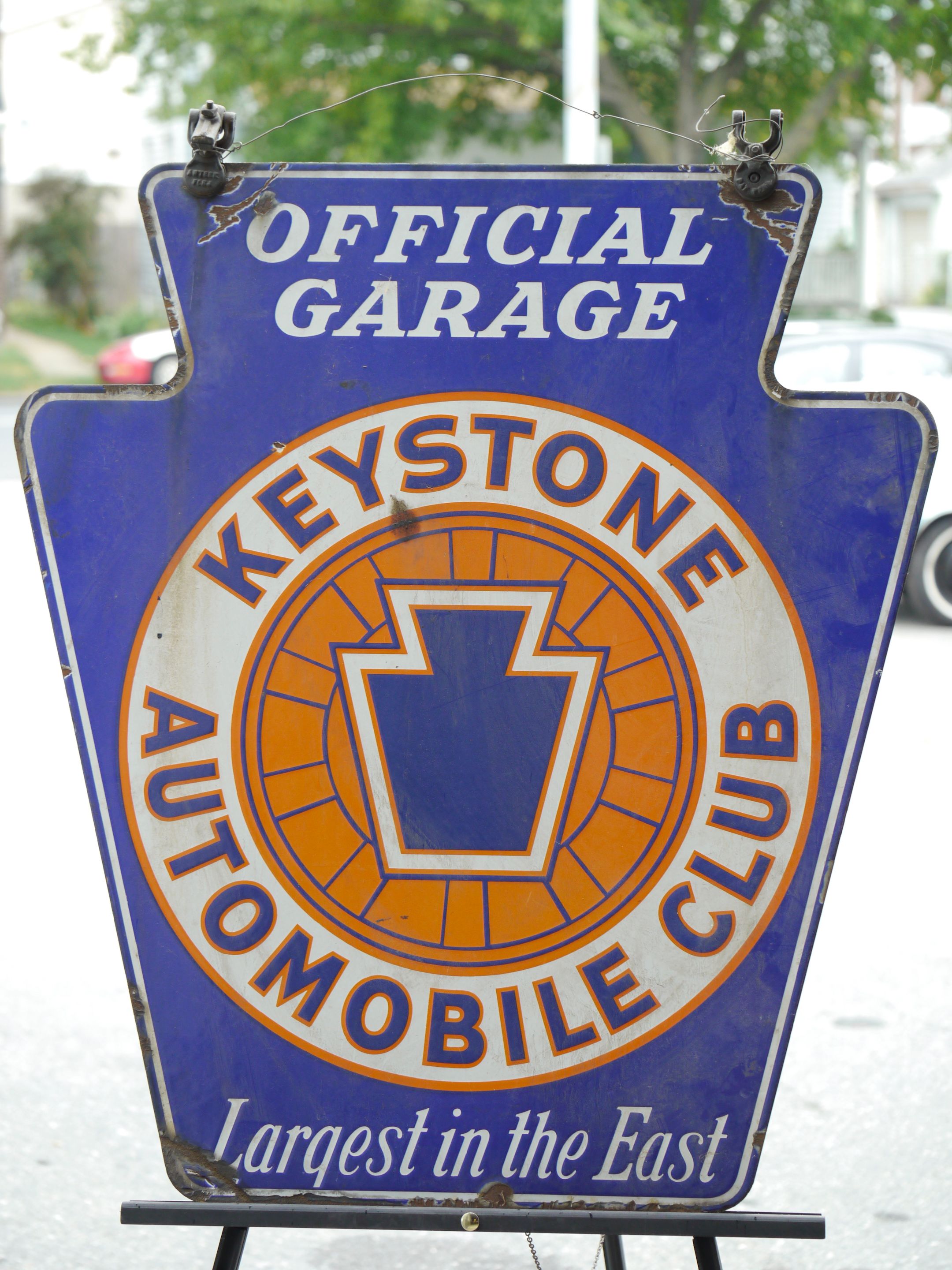 Bonhams Cars : A double-sided, porcelain enameled Keystone automobile ...