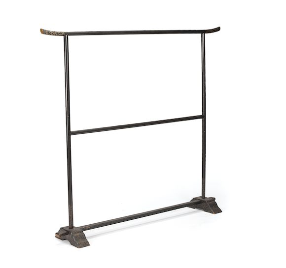 Bonhams : A gilt and black lacquered robe stand Meiji/Taisho period
