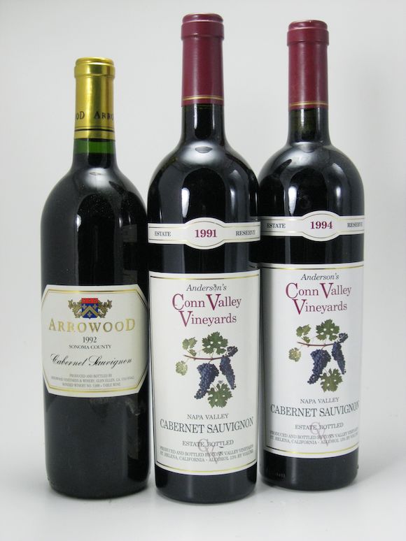 Bonhams : Anderson's Conn Valley Reserve Cabernet Sauvignon 1991 (2 ...