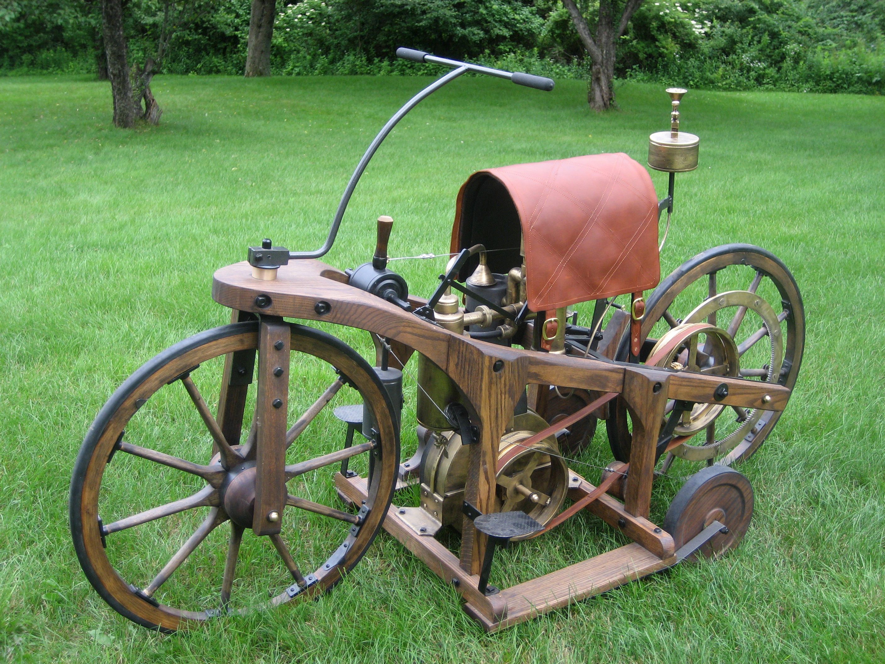 Bonhams Cars : A fine full size static replica of an 1885 Daimler ...