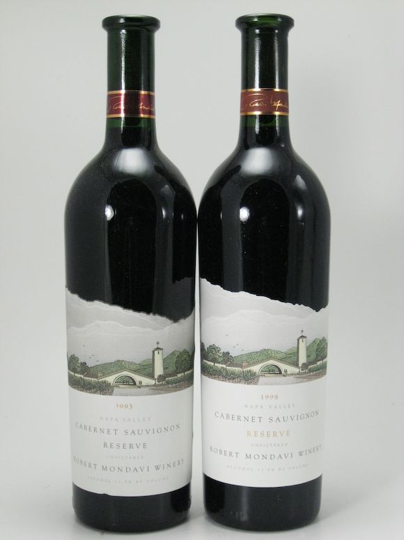 Bonhams : Robert Mondavi Reserve Cabernet Sauvignon 1993 (12) Robert ...