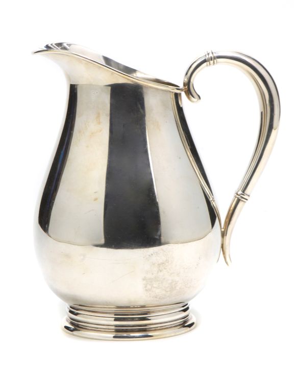 Bonhams : An American sterling silver Modernist water pitcher ...