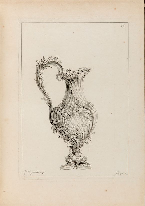 Bonhams : GERMAIN, PIERRE. 1703-1783. Elements d'orfevrerie divisés en ...