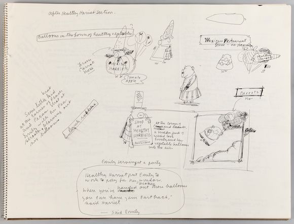 Bonhams : MARSHALL, JAMES. 1942-1992. Sketchbook for a variant of ...