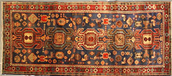 Bonhams : A Meshkin runner size approximately 4ft. 4in. x 10ft. 4in.