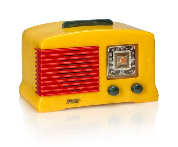 Bonhams : A Fada 188 All American 1942 Yellow case with blue knobs and ...