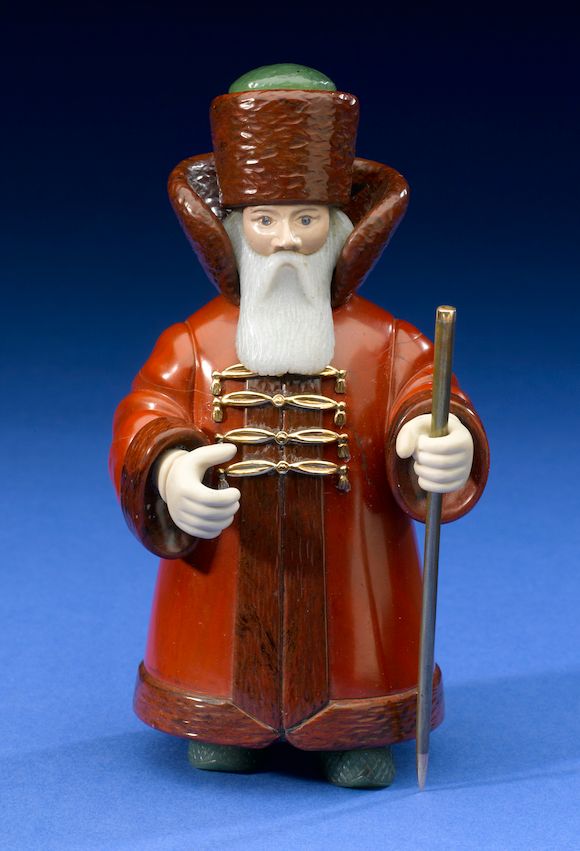 Bonhams : Gemstone Carving of a Russian Nobleman