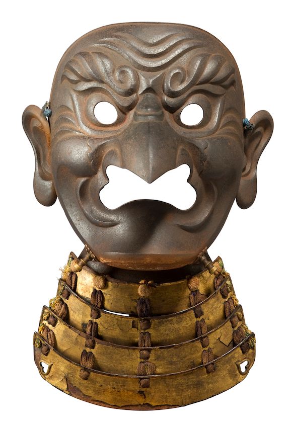 Bonhams : An iron tengu somen By Myochin Muneharu, Edo period (17th ...