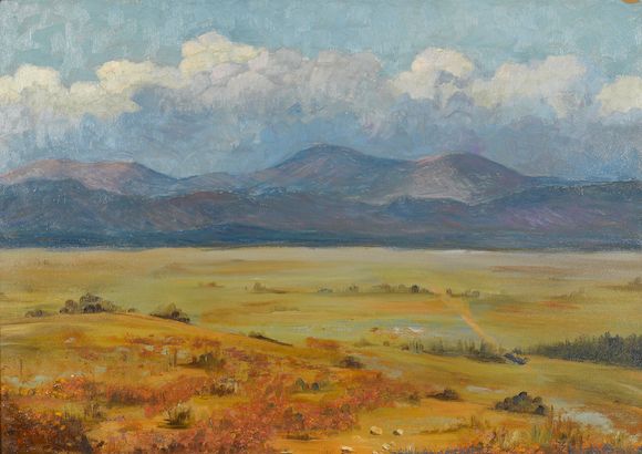 Bonhams : Blanche Dougan Cole (American, 1869-1956) Landscape 19 1/4 x ...