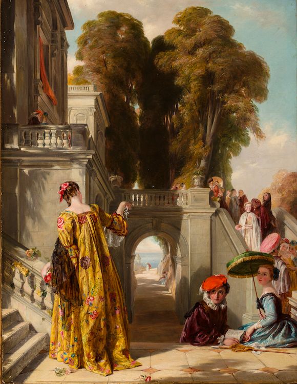 Bonhams : John Callcott Horsley, RA (British, 1817-1903) Elegant ...