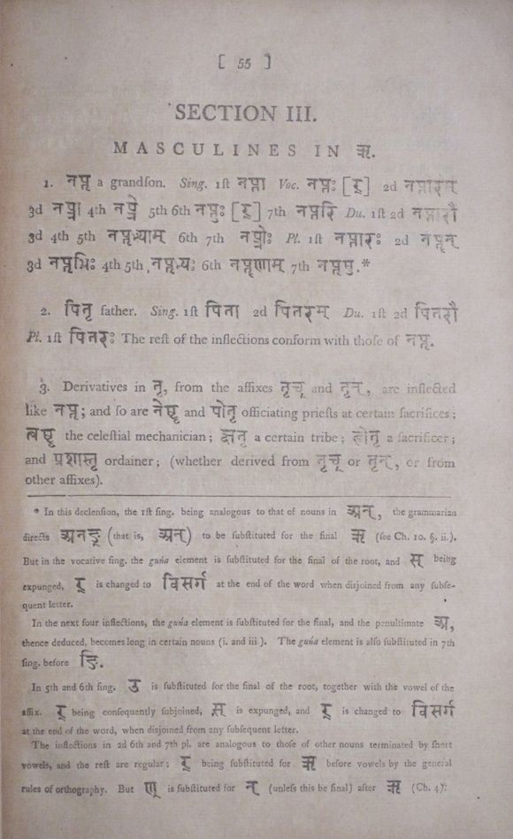 Bonhams : COLEBROOKE, HENRY THOMAS. 1765-1837. A Grammar of the ...