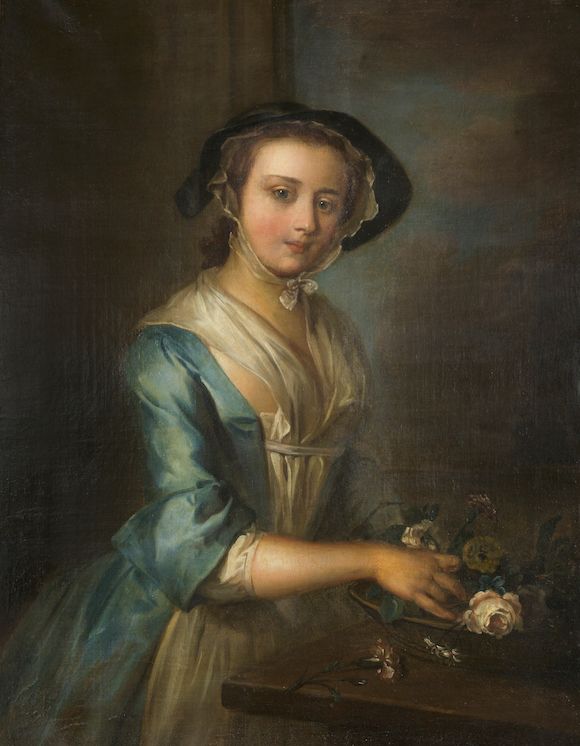 Bonhams : Philip Mercier (Berlin 1689-1760 London) A young woman ...