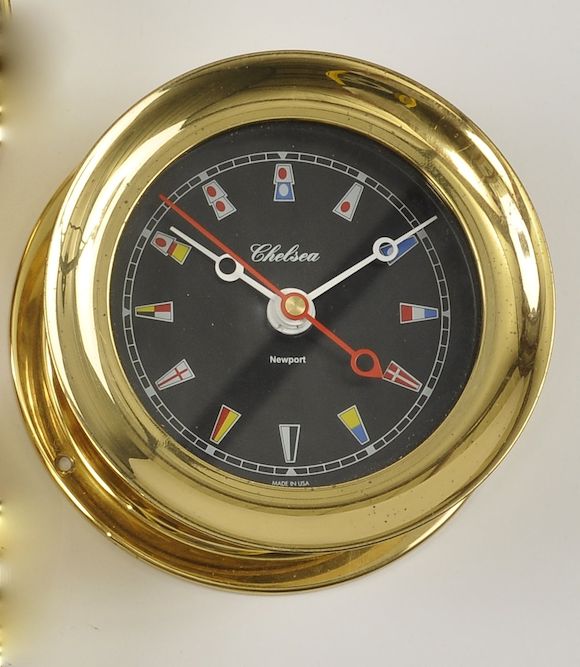 Bonhams : A Chelsea "Newport" signal flag clock 20th century 5-1/2 in ...