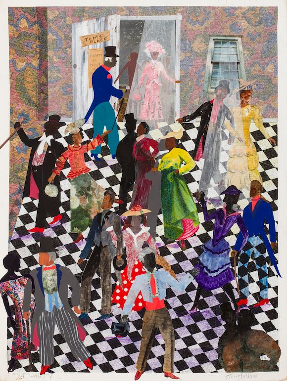 Bonhams : Allen Stringfellow (born 1929) Da Party, 1994 29 3/4 x 22 3 ...