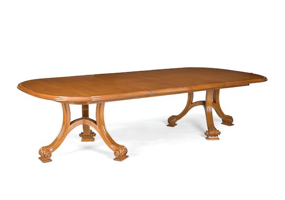 Bonhams : A Baroque style walnut extension dining table Michael Taylor ...