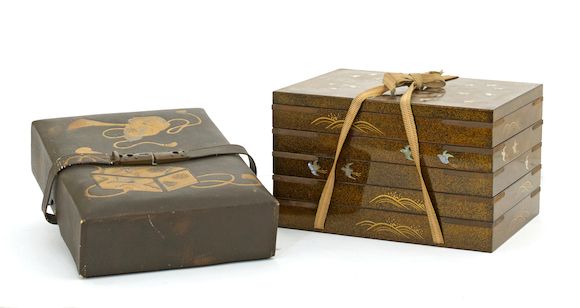 Bonhams : Two Japanese storage boxes